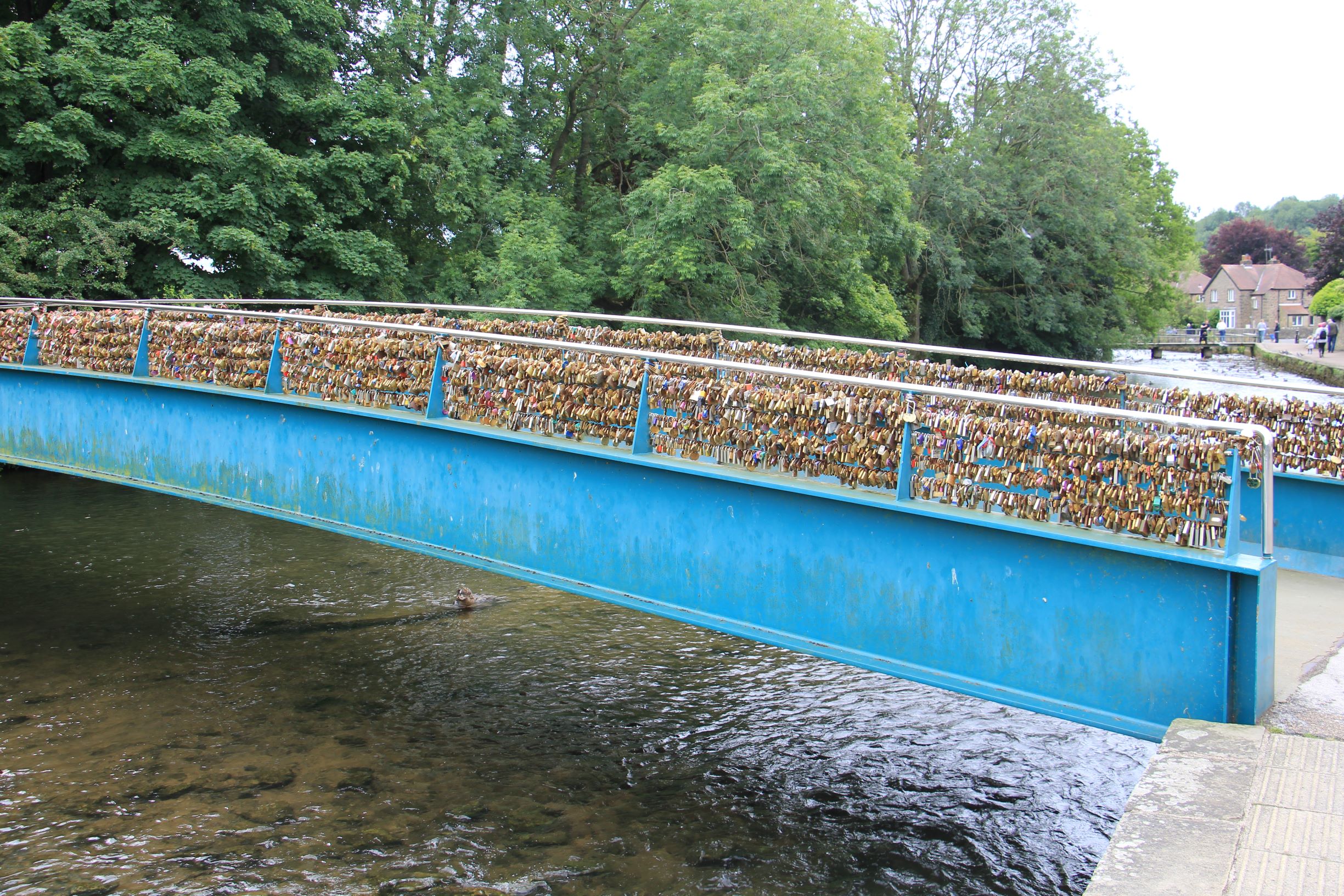 Public declarations of love: Bakewell love lock bridge | Now I'm 64